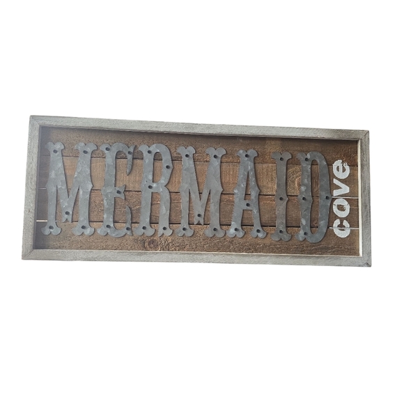 Hobby Lobby | Wall Decor | Mermaid Cove Wooden Wall Sign | Poshmark